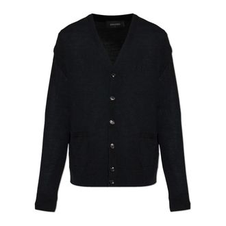 Dsquared2 Cardigan mit Taschen - - Knitwear - Herren - Schwarzk - S