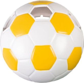Licht-Erlebnisse Wandlampe Weiß Gelb Fußball E27 Kinderzimmerleuchte Wand