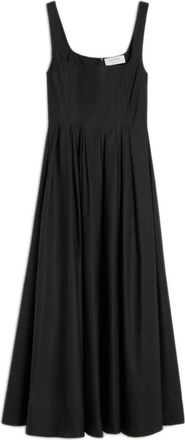 Sportmax Femme, Robes, Noir, Taille: 36 FR Washed Cotton Canvas Dress