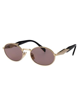 Prada Womens Sunglasses 0pr 65zs Pale Gold Metal