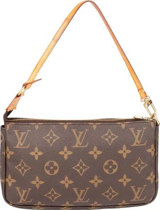 Louis Vuitton Crossbody Bags - Louis Vuitton Canvas Monogram Pochette Accessoire - Gr. unisize - in Braun - für Damen