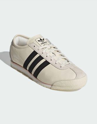 adidas Originals Italia - Schuhe im Stil der 70er in Cremewei&szlig;