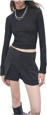 Patrizia Pepe Shorts stretch - Femme - Shorts - Noir - Taille: 40 FR