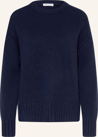 Mrs & Hugs Mrs & Hugs Oversized-Pullover Mit Cashmere blau