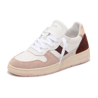 D.A.T.E. Vintage Court 2.0 White-Pink Schuhe - - Shoes - Damen - Mehrfarbig - 36 EU