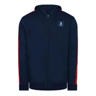 Castore Hoodie mit durchgehendem Rei&szlig;verschluss f&uuml;r Herren (Marineblaue Pfingstrose)