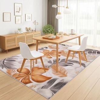 Generic Tapis Imprim&eacute; Croquis de Plantes Nervures pour Salon Chambre D&eacute;coration de la Maison - Multicolore Flanelle Antid&eacute;rapante Tapis Salon de Sol paillasso