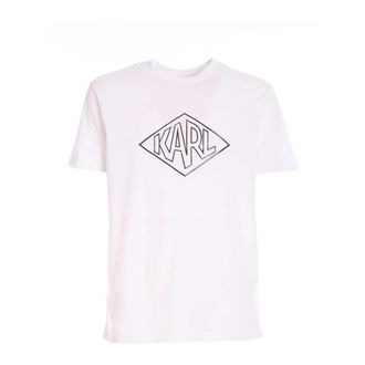 Karl Lagerfeld Neues Karl Logo T-Shirt - - Tops - Herren - Wei&szlig; - L