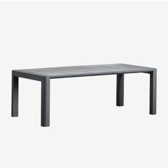 Sklum Sklum - Rechteckiger Gartentisch Arnadine Grau Graphit 220 x 100 cm