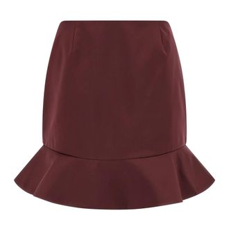 Rotate Satin-Minirock - - Skirts - Damen - Braun - XS