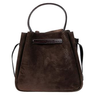 Tory Burch Romy Wildleder-Beuteltasche - - Bags - Damen - Braun - ONE SIZE