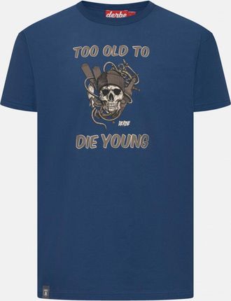 Derbe Derbe T-Shirt Too Old Herren Blau GOTS Organic