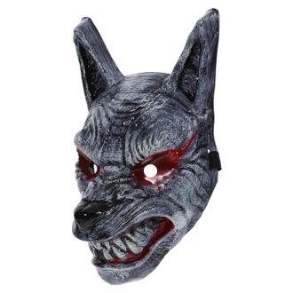 Soimiss Wolf Cosplay Maske Halloween Party Masquerade Maske aus Kunststoff Gruselige Tiermaske f&uuml;r Erwachsene Glatte Oberfl&auml;che Vielseitig f&uuml;r Fasching Kost&uuml;m