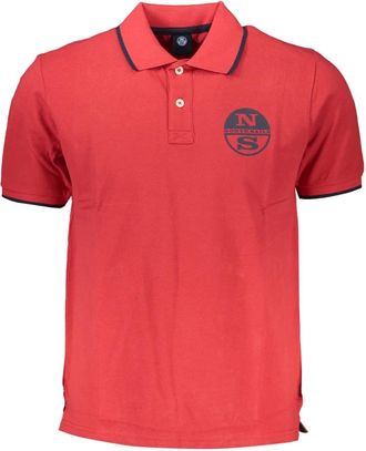 North Sails Homme, Tops, Rouge, Taille: M Polo &agrave; Manches Courtes Rouge