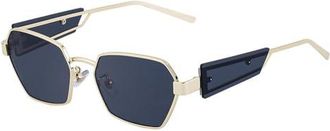 Generic Lunettes de soleil tendance 2026 pour femmes, lunettes de soleil de luxe en métal pour femmes, lunettes de soleil rectangulaires classiques UV400, noi