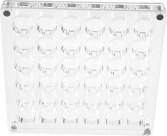 DOITOOL Acryl Muschel Display Box F&auml;cher Rund Klare Aufbewahrungsbox f&uuml;r Schmuck Edelsteine Miniaturen Vielseitiger Schaukasten mit Hoher Transparenz und Lang