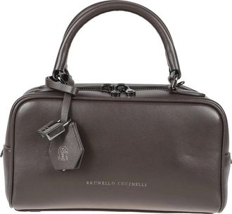 Brunello Cucinelli Femme, Sacs, Brun, Taille: ONE Size Boston Explorer Bag