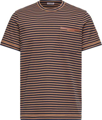 Moncler Moncler Striped Cotton T-shirt, Men, Multicolour, Size: Xxl
