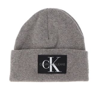 Calvin Klein Herren Strickm&uuml;tze, Grau (Mercury Grey), Einheitsgr&ouml;&szlig;e