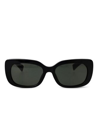 Gucci lunettes de soleil &agrave; monture oversize - Noir