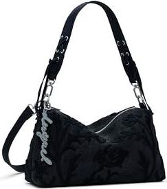 Desigual sac à main sac à épaule bandoulière Bergamo Floral Shoulder Bag Black noir