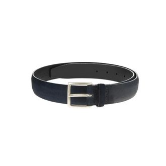 Orciani Homme, Accessoires, Bleu, Taille: 95 CM Cloudy Suede Belt
