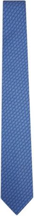 Ferragamo Homme, Accessoires, Bleu, Taille: ONE Size Cravate en soie Trofeo