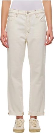 Frame Denim Femme, Jeans, Blanc, Taille: W28 Le Mec Raw After Denim Pants