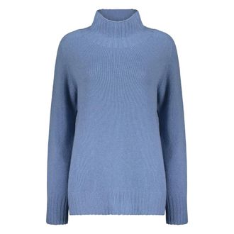 Moorer Femme, Pulls, Bleu, Taille: 40 FR Pull Fiemme