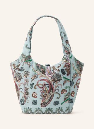 Anokhi Shopper Cheyenne Medium Mit Pailletten blau