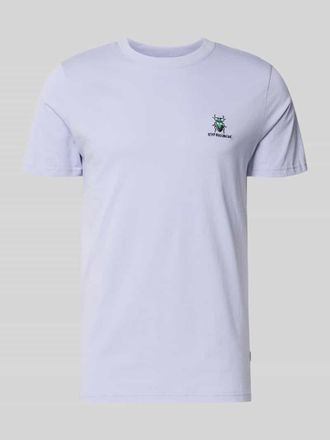Lindbergh T-Shirt mit Stitching und Rundhalsausschnitt
