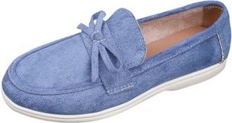 Generic Chaussures de marche d&eacute;contract&eacute;es &agrave; enfiler avec noeud pour femme - Bout rond - Couleur unie - Respirantes - L&eacute;g&egrave;res et confortables - Mocassins clas