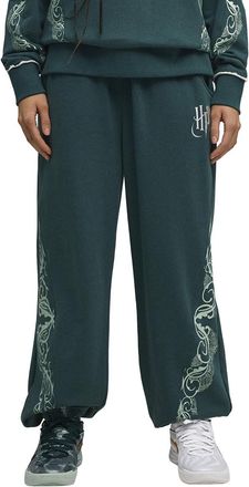 Puma Damen Hoops x Harry Potter Jogginghose L, Green Terrain Heather