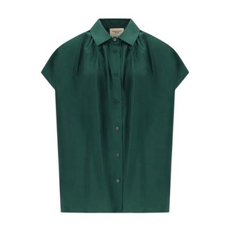 Max Mara Damen, Blusen & Hemden, Gr&uuml;n, SGr&ouml;&szlig;e