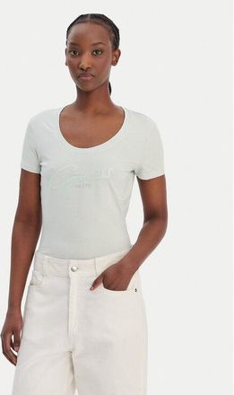 Guess T-Shirt W6GI14 K3033 Gr&uuml;n Regular Fit
