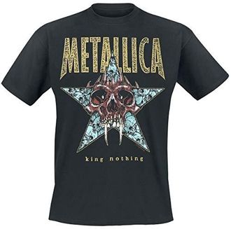 Metallica King Nothing_Men_BL_TS:2XL T-Shirt, Noir (Black Black), XX-Large Homme