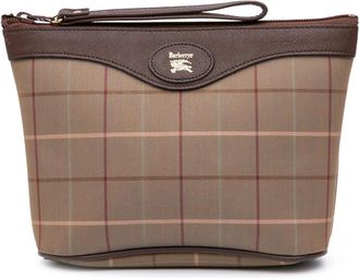 Burberry Clutches - Vintage Check Canvas Clutch - Gr. unisize - in Braun - für Damen
