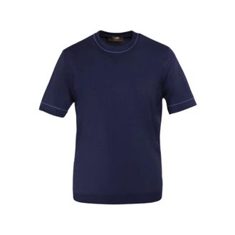 Moorer Homme, Pulls, Bleu, Taille: XL Pull Pur Jairo-Cre