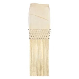 Paco Rabanne Damen, Röcke, Beige, SGröße