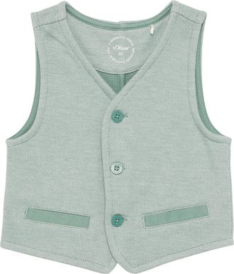 s.Oliver Festive Weste aus strukturierter Sweatware