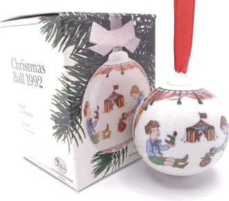 Hutschenreuther Weihnachtskugel 1992 - Kugel aus Porzellan - NEU - OVP - 1. WAHL