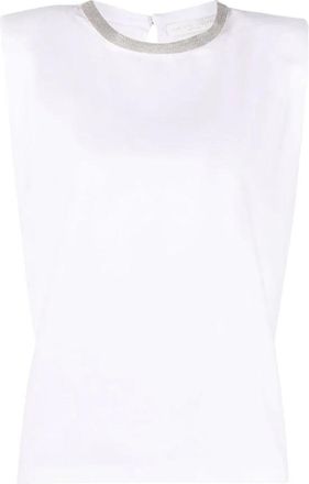 Fabiana Filippi Femme, Tops, Blanc, Taille: 40 FR Sleeveless Top