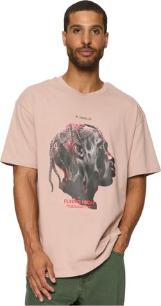 Mister Tee Flying High Oversize Tee, Duskrose, XXL