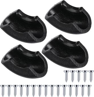 Hemoton UKCOCO 4 St&uuml;ck U f&ouml;rmige Tischbein Schutzh&uuml;llen aus Flexiblem Gummi Schwarzer Haarnadel Beinschutz f&uuml;r Couchtische M&ouml;bel Ger&auml;uschd&auml;mpfend und Kratzfes