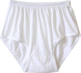 Generic Grande Taille 40-110kg Personnes &Acirc;g&eacute;es Hommes Slips En Coton Shorts Hommes D&acirc;ge Moyen Grands-p&egrave;res Sous-v&ecirc;tements Amples De Tous Les Jours(White,2X-La