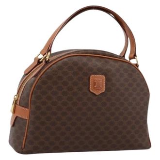 Celine Pre-owned Vintage Macadam Canvas Hand Bag - - Pre-owned - Damen - Braun - ONE SIZE