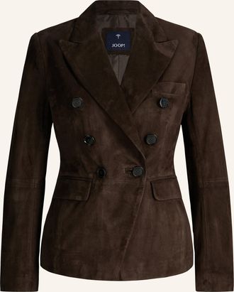Joop Lederblazer braun