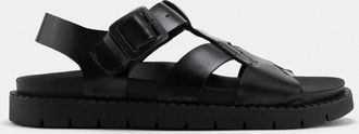 Z&egrave;ta Damen vegan Sandalen Nazea Schwarz