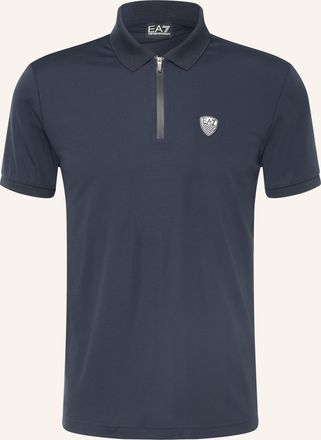 Emporio Armani ea7 Emporio Armani Jersey-Poloshirt Train blau