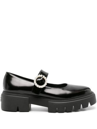 Stuart Weitzman mocassins Nolita &agrave; boucle - Noir